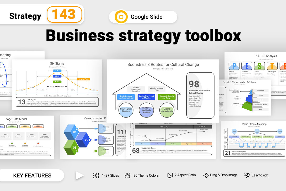 Business Strategy Toolbox Google Slide Template | Nulivo Market